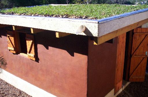 Tecnicas: Revoque de tierra colorda y techo verde -(Restoran en Termas ...